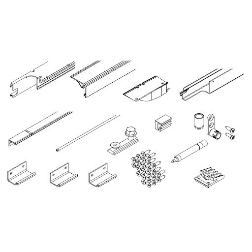 Hawa Folding Concepta III 20 Push, slide-in set, left | Hranipex